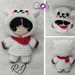 Crochet PATTERNS - 7 Members of BTS, Keychain BT21 Version - PDF ...