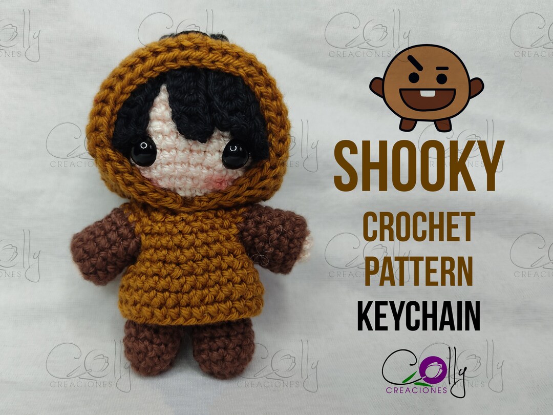 Crochet PATTERN- Keychain Shooky/suga - Bts/bt21- Pdf Tutorial English ...