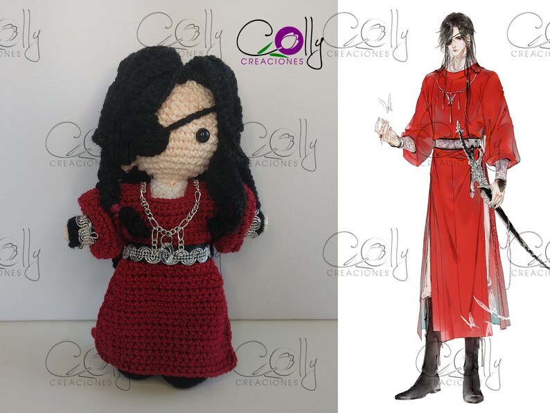 Crochet PATTERN Hua Cheng Heaven Officials Blessing PDF - Etsy México