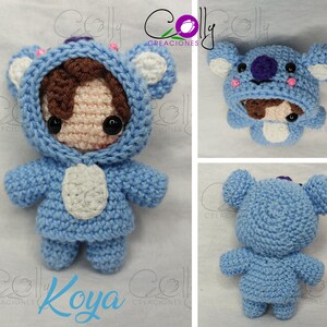 Crochet PATTERNS - 7 Members of BTS, Keychain BT21 Version - PDF ...