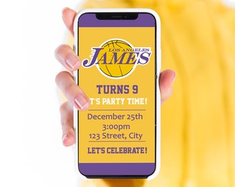 Basketball Birthday Invitation NBA Birthday Party Basketball Party ...