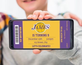 Basketball Birthday Invitation NBA Birthday Party Basketball Party ...