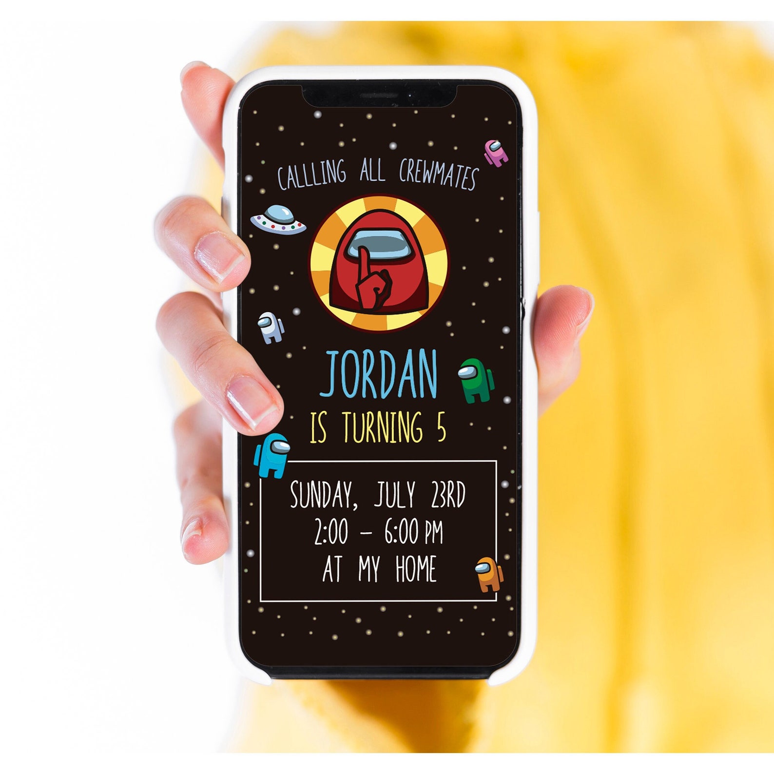 Among Us Invitation Digital Birthday Party Invitation - Etsy