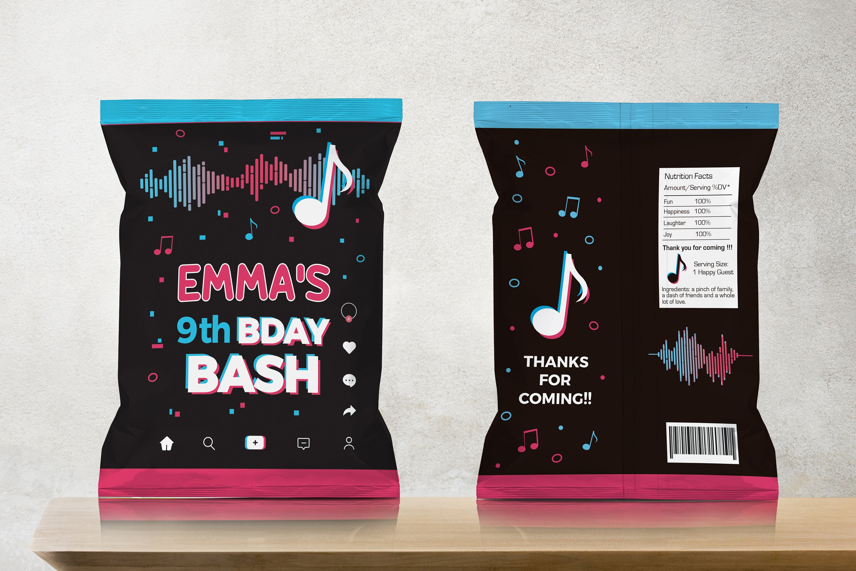Tiktok Inspired Chip Bags Tiktok Digital Printable Chip Bag - Etsy Canada