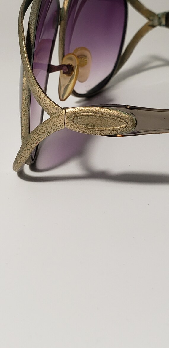 Vintage Oversized Metal Gold Frame Gradient Purple Le… - Gem