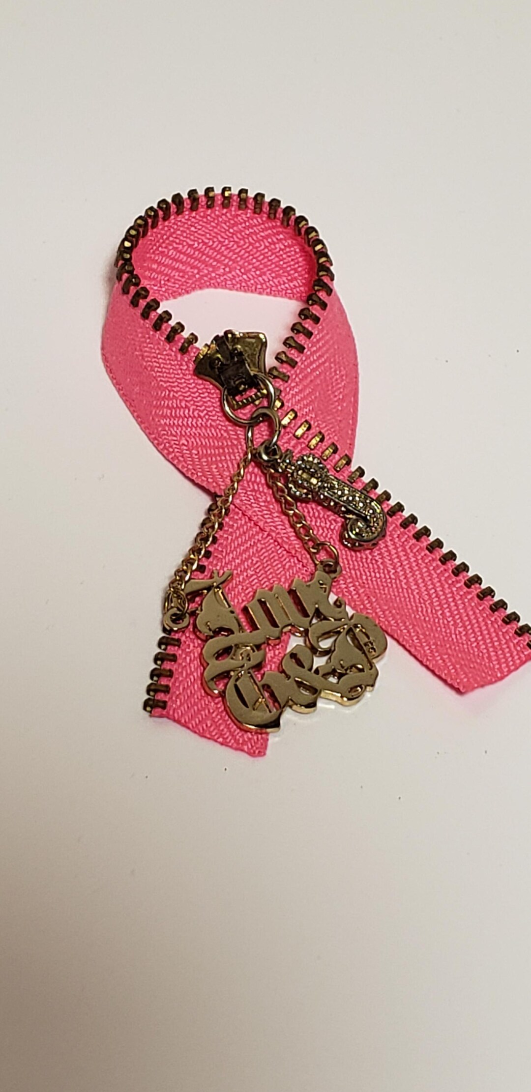 Vintage Juicy Couture Perfume Bottle Pink Zipper Charm Love G & P With ...