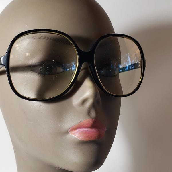 Black Frame Glasses - Etsy