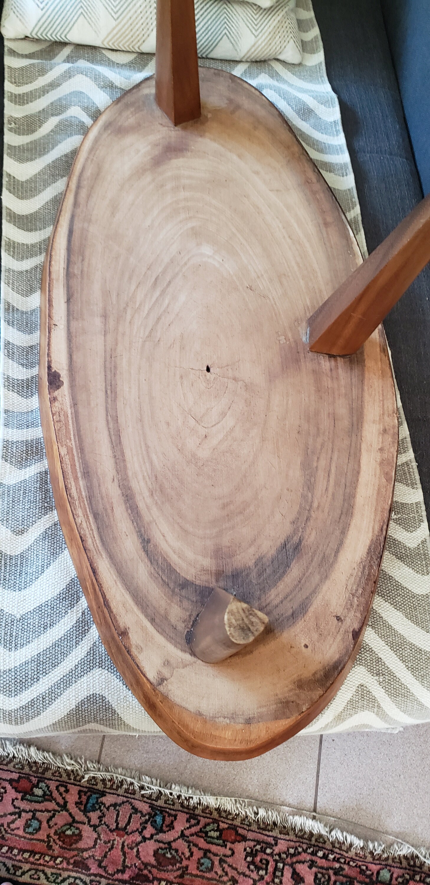 Vintage Hawaiian Koa Wood Coffee Table Modern Organic Midmod Midcentury ...