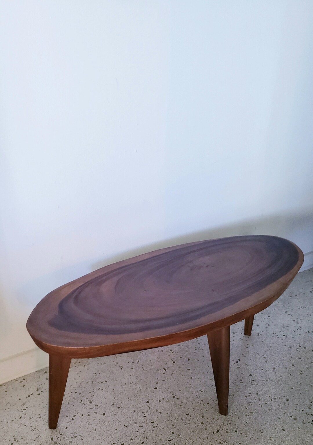 Vintage Hawaiian Koa Wood Coffee Table Modern Organic Midmod Midcentury ...