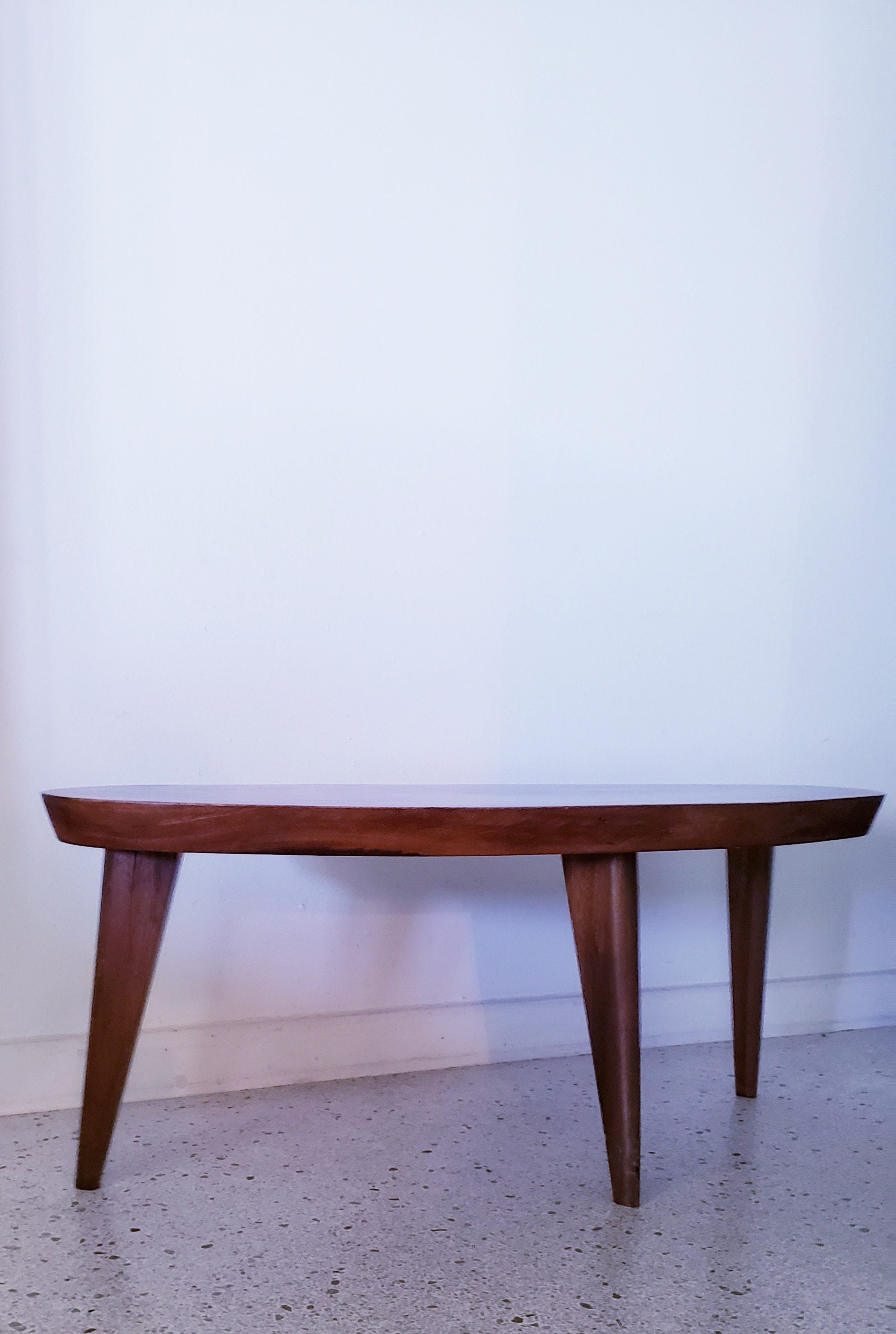 Vintage Hawaiian Koa Wood Coffee Table Modern Organic Midmod Midcentury ...