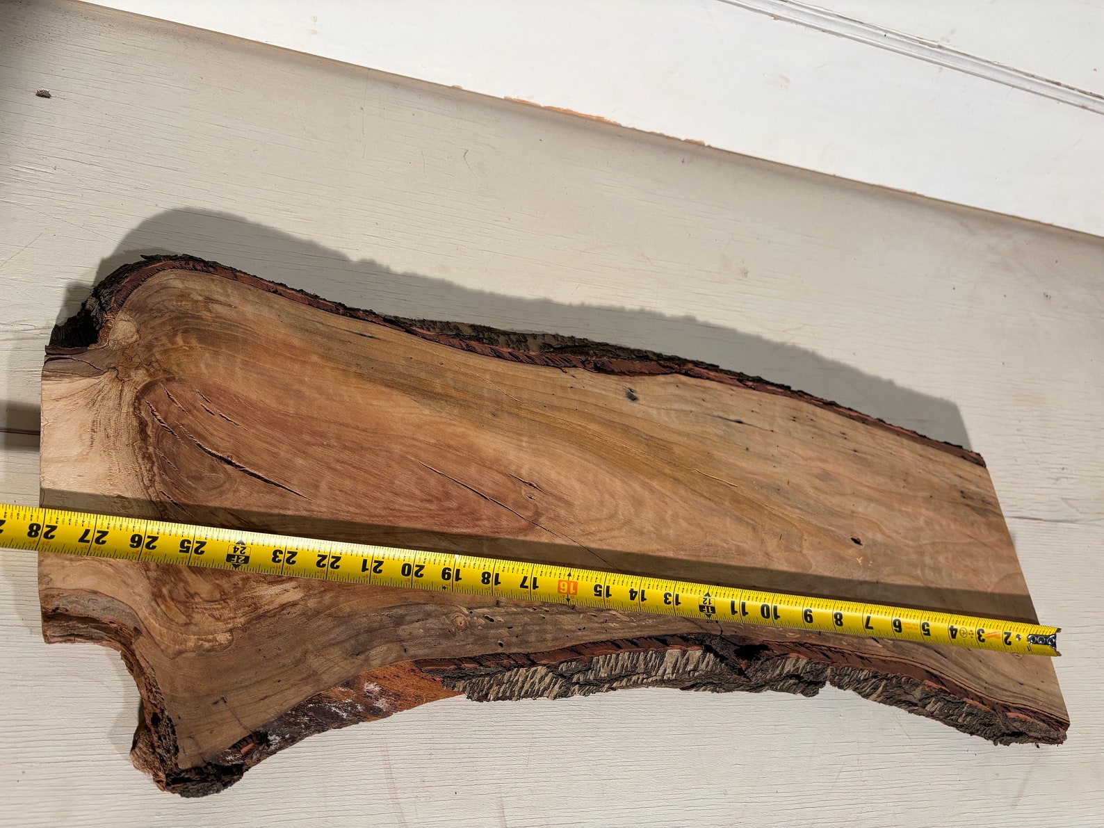 Almond Wood Slab Handmade Raw Untreated Live Edge Board Charcuterie ...