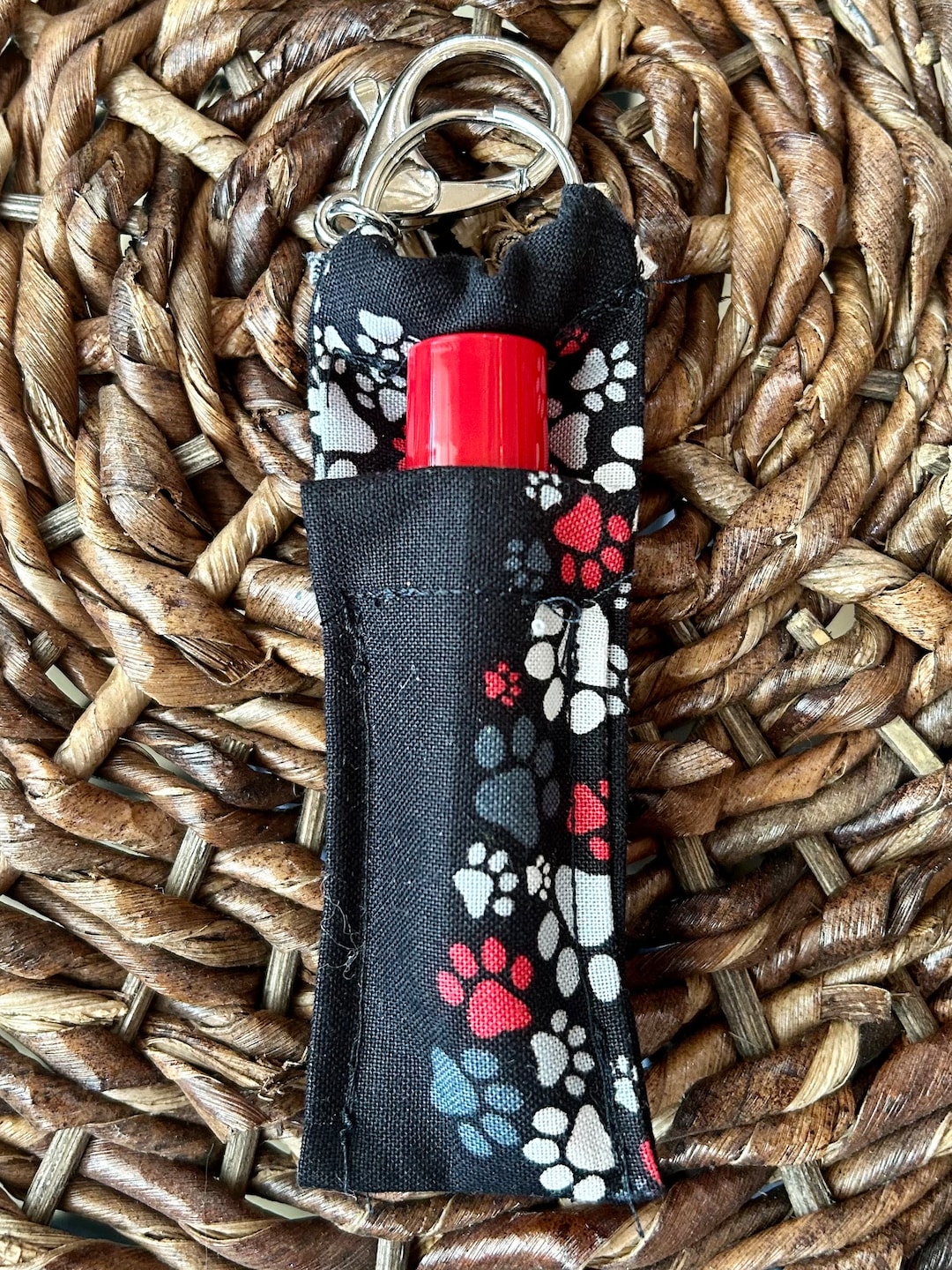 Dog Paw Prints Chapstick Keychain - Etsy
