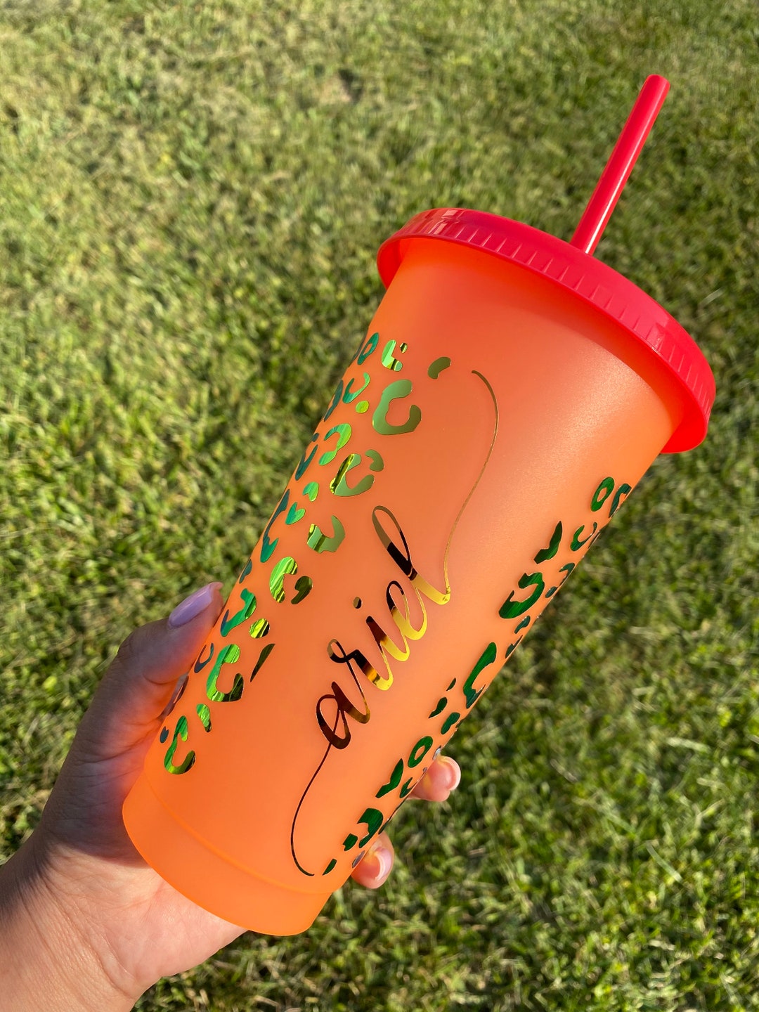 Color Changing Leopard Print Tumbler, Leopard Print Tumbler, Leopard ...