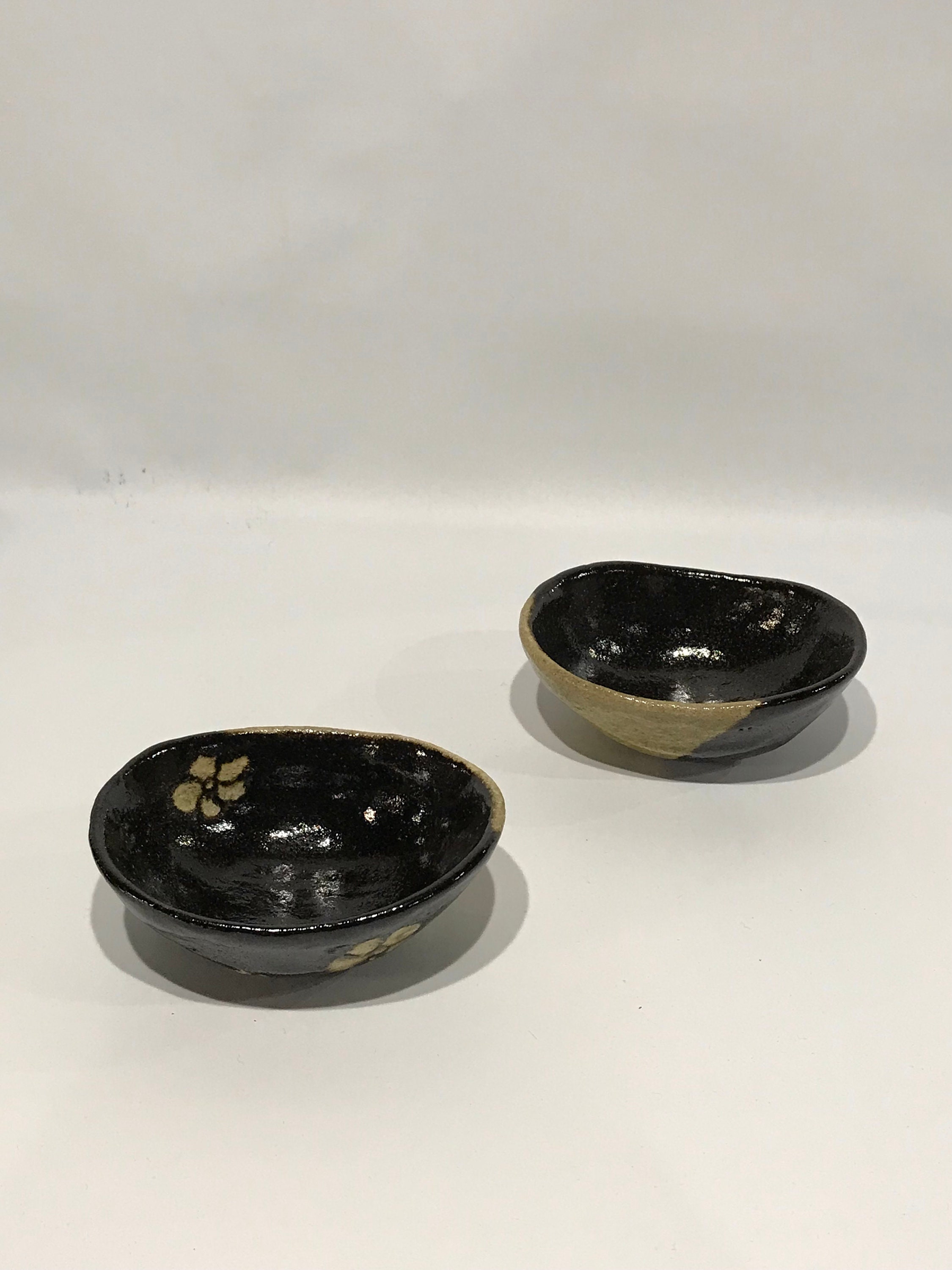 Japanese Antique Boat-shaped Small Plate by 7th Raku Kichizaemon chonyu ...
