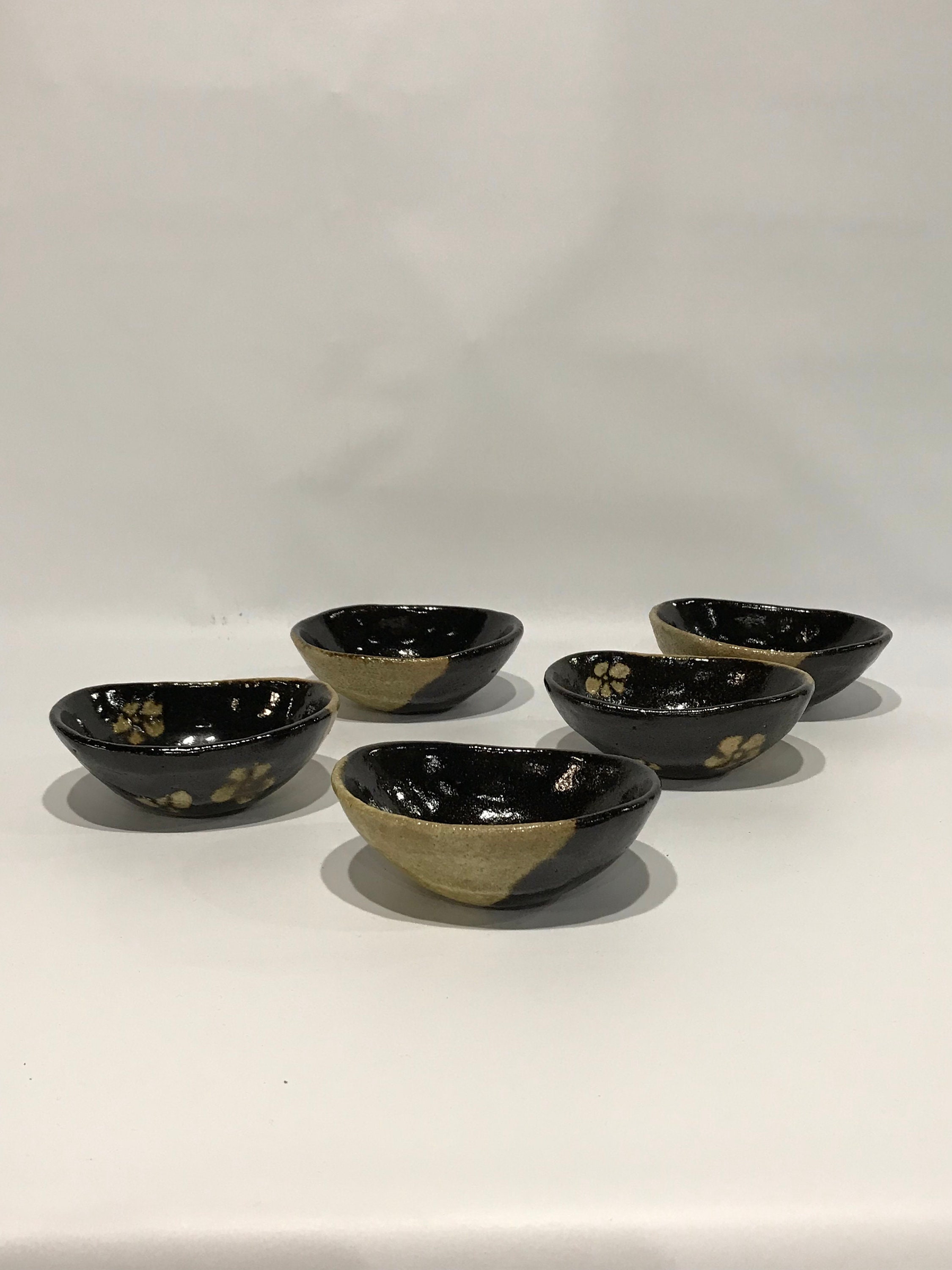 Japanese Antique Boat-shaped Small Plate by 7th Raku Kichizaemon chonyu ...