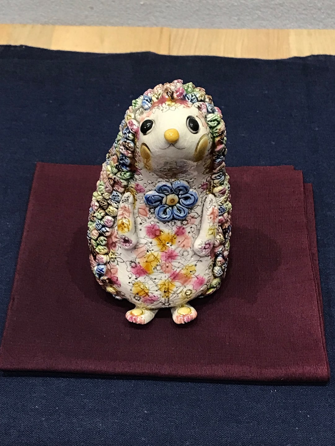 Handmade Hedgehog Sculpture “rossa” by Ayako Funato | Japanese Studio ...