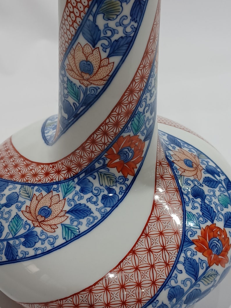 Japanese Color Nabeshima Vasenabeshima Oniwa Ware by Koshun - Etsy
