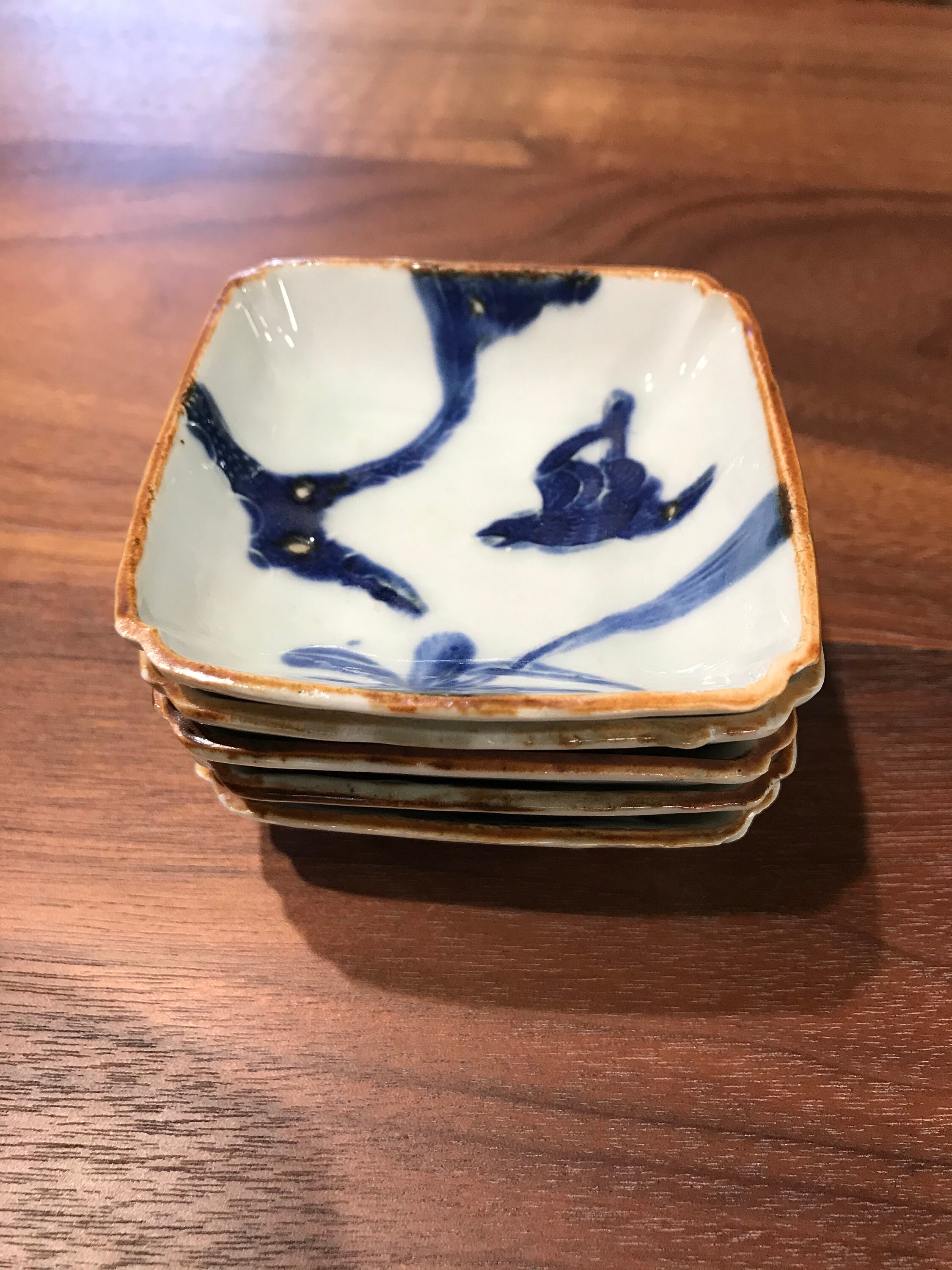 Japanese Antique Hirado Ware Set of 5moon and Wild - Etsy