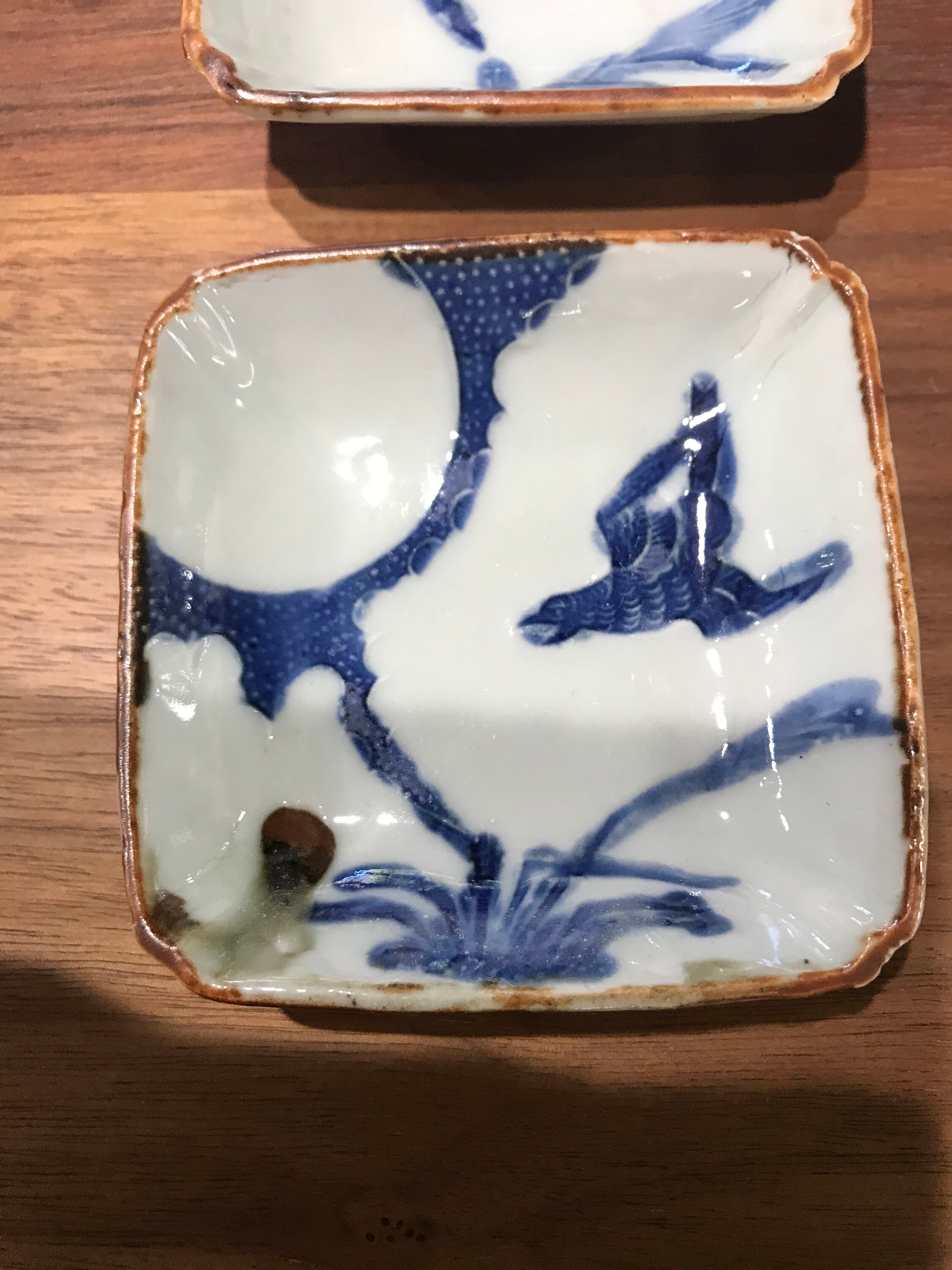 Japanese Antique Hirado Ware Set of 5moon and Wild - Etsy