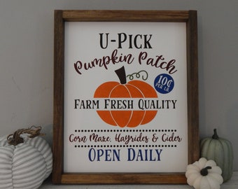 U Pick Patch Sign - Etsy