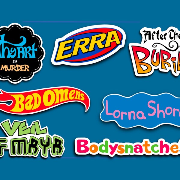 Metal Band Stickers - Etsy