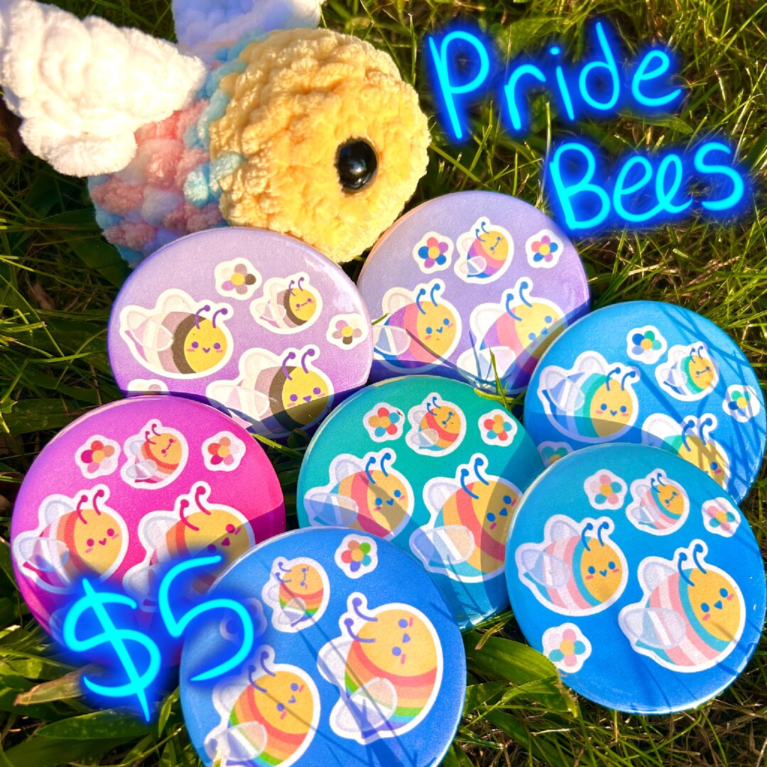 Pride Bee Pins - Etsy