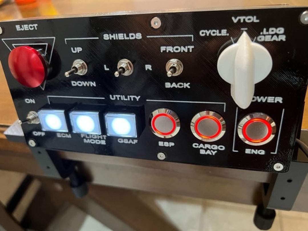Star Citizen Buttons Box | Space Simulator | Switch Panel | Flight Sim ...