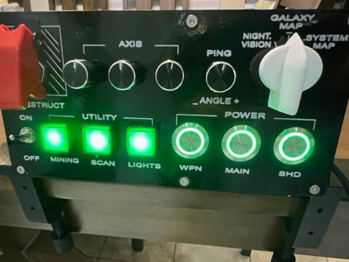 Star Citizen Button Box Space Simulator Switch Panel Flight Sim - Etsy
