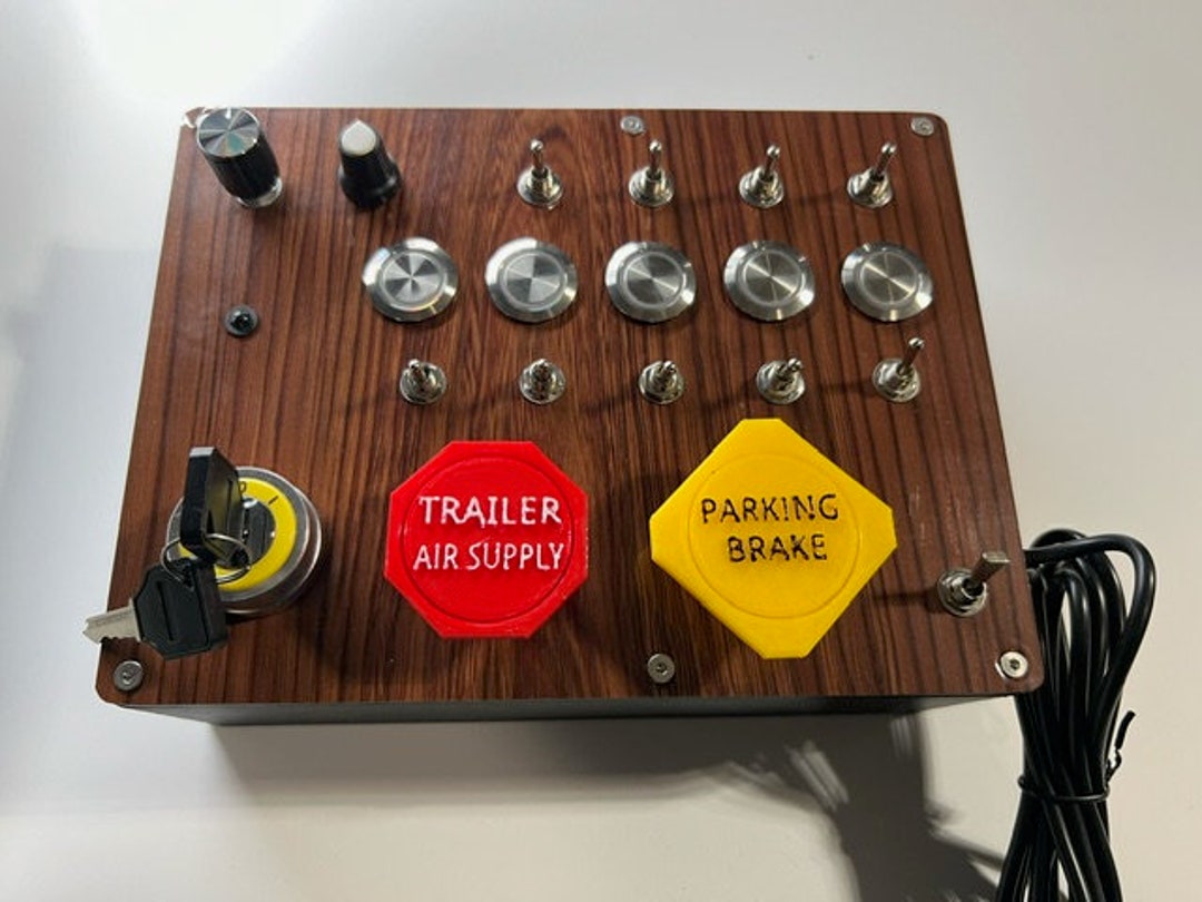 American European Truck Simulator button Box Switch Panel Sim Box - Etsy