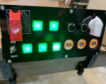 Curasim Controls Star Citizen Button Box Full-metal LED Illuminated ...