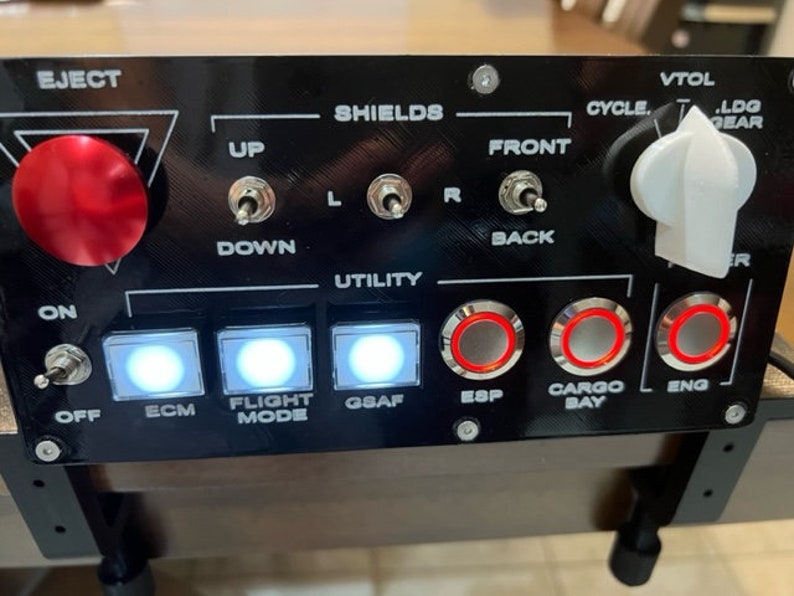 Star Citizen Buttons Box Space Simulator Switch Panel Flight Sim Box ...