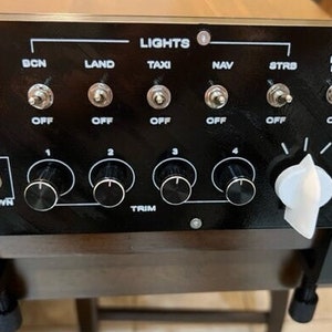 Cessna Control Panel Switchs Flight Simulation Fast Shipping - Etsy