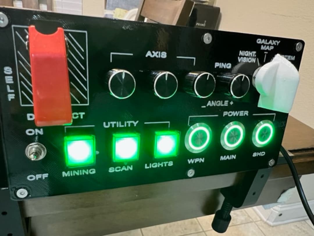 Star Citizen Button Box Space Simulator Switch Panel Flight Sim - Etsy