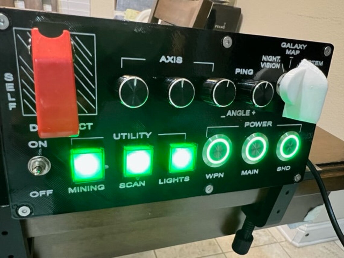Star Citizen Button Box Space Simulator Switch Panel Flight Sim - Etsy