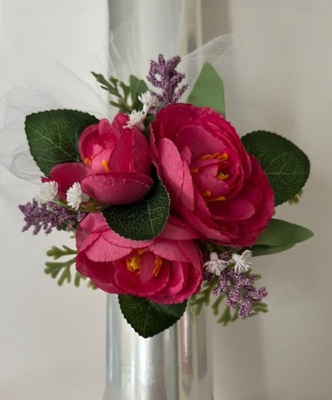 Rose Pink Flower Corsage, Graduation Corsage, Dance Recital Flowers ...