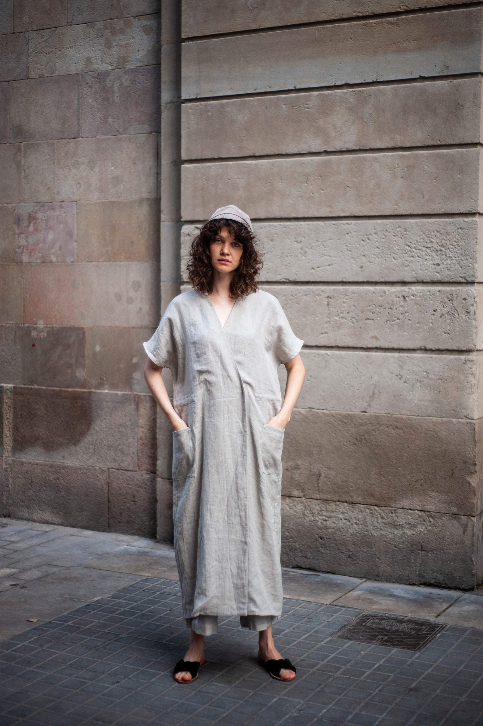 Womens Maxi Linen Dress, Loose Fit Linen Dress, Linen Maternity Clothes ...