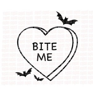 Valloween Spooky SVG | Bite Me Heart SVG | Spooky Valentine SVG ...