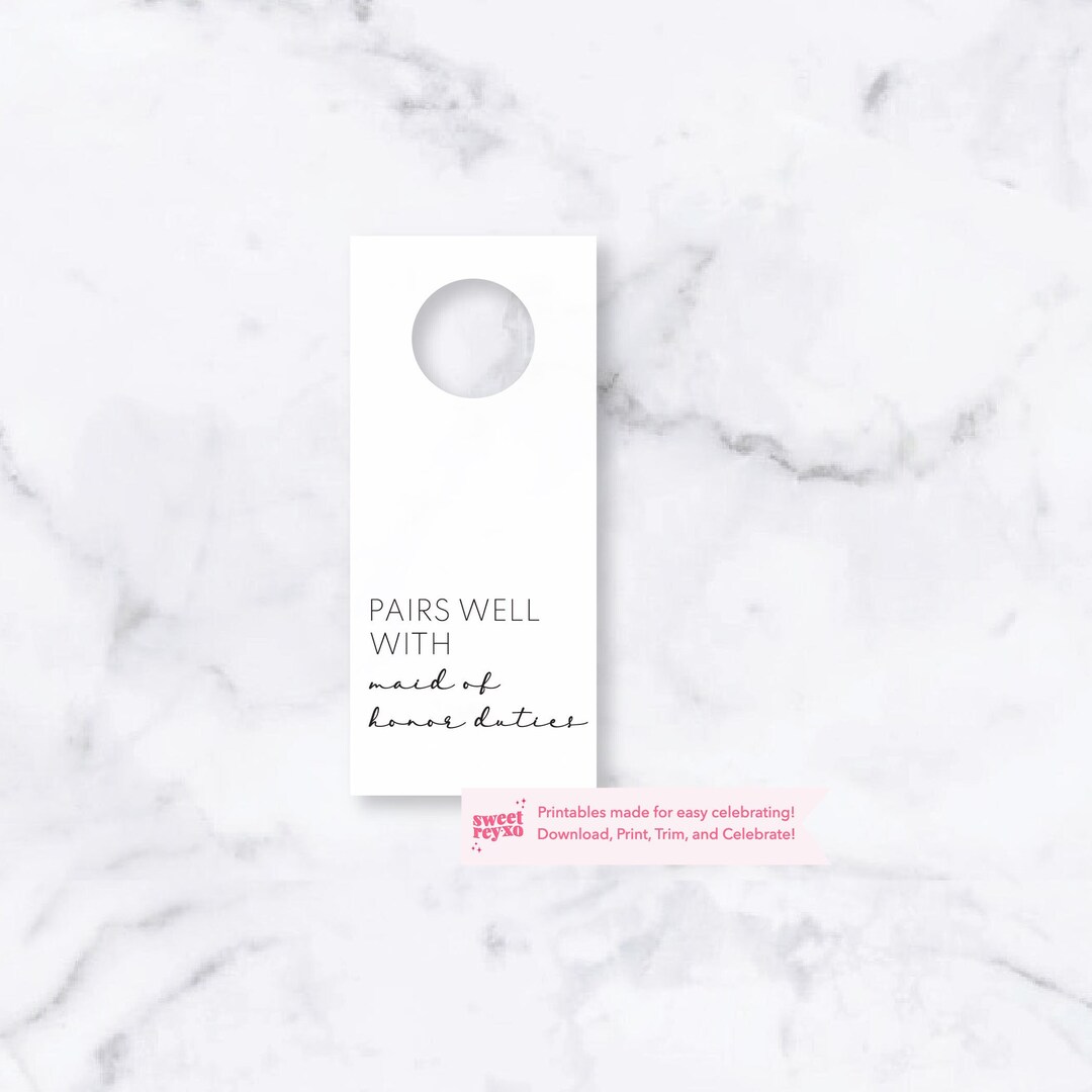 Pairs Well With Maid of Honor Duties | Pairs Well With Wedding ...