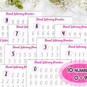 Calligraphy Alphabet Lettering Worksheets Hand-lettering Uppercase ...