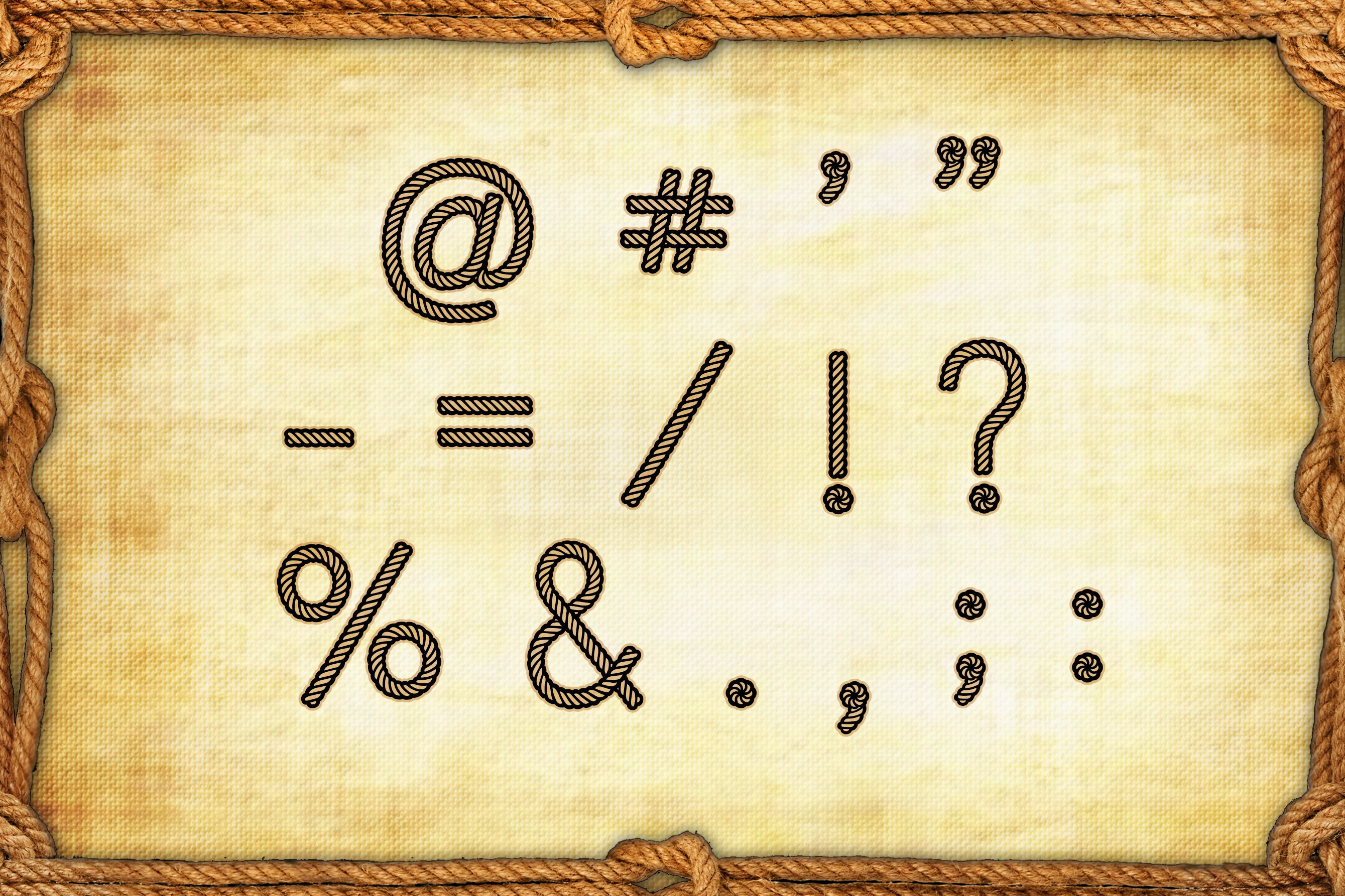 Twisting Lasso Font Decorative String Rope Display Fonts - Etsy