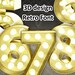 3D Marquee Light Bulb Number 0-9 Digital Download PNG - Etsy