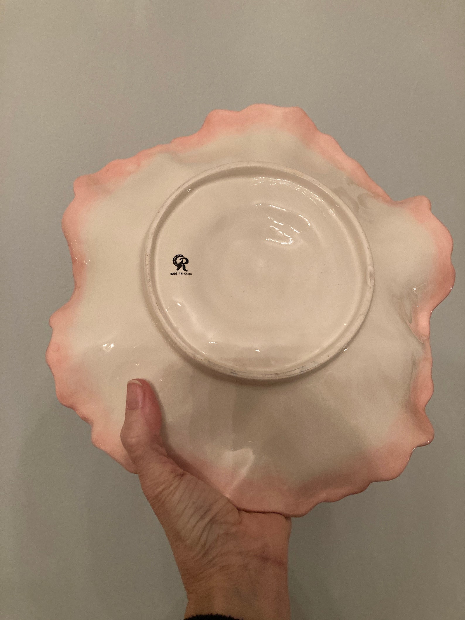 Fabulous Pink Flower Shaped Two Tier 11 Inch Dish | Etsy