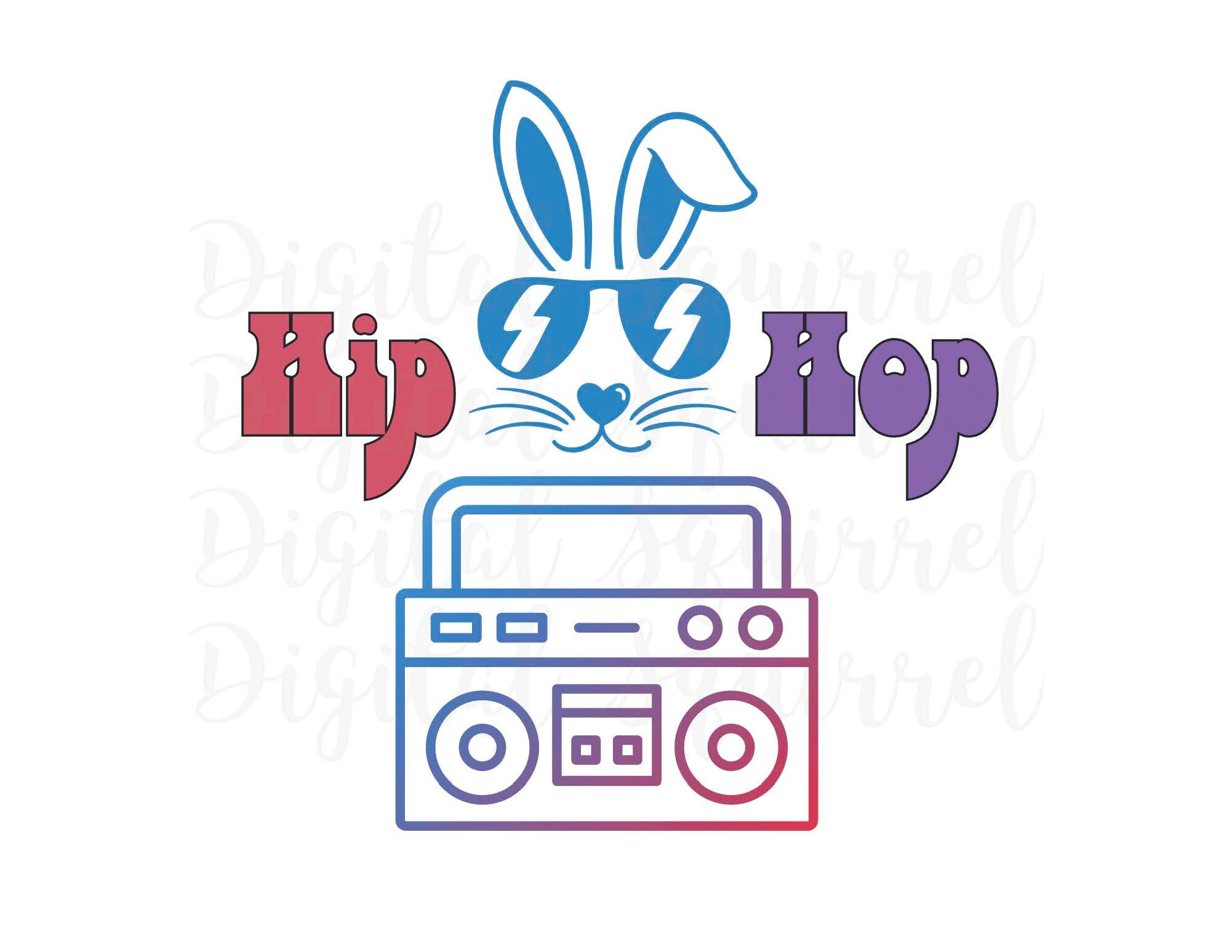 Hip Hop Bunny PNG Sublimation, Cool Bunny Png, Pdf Jpg, Easter ...