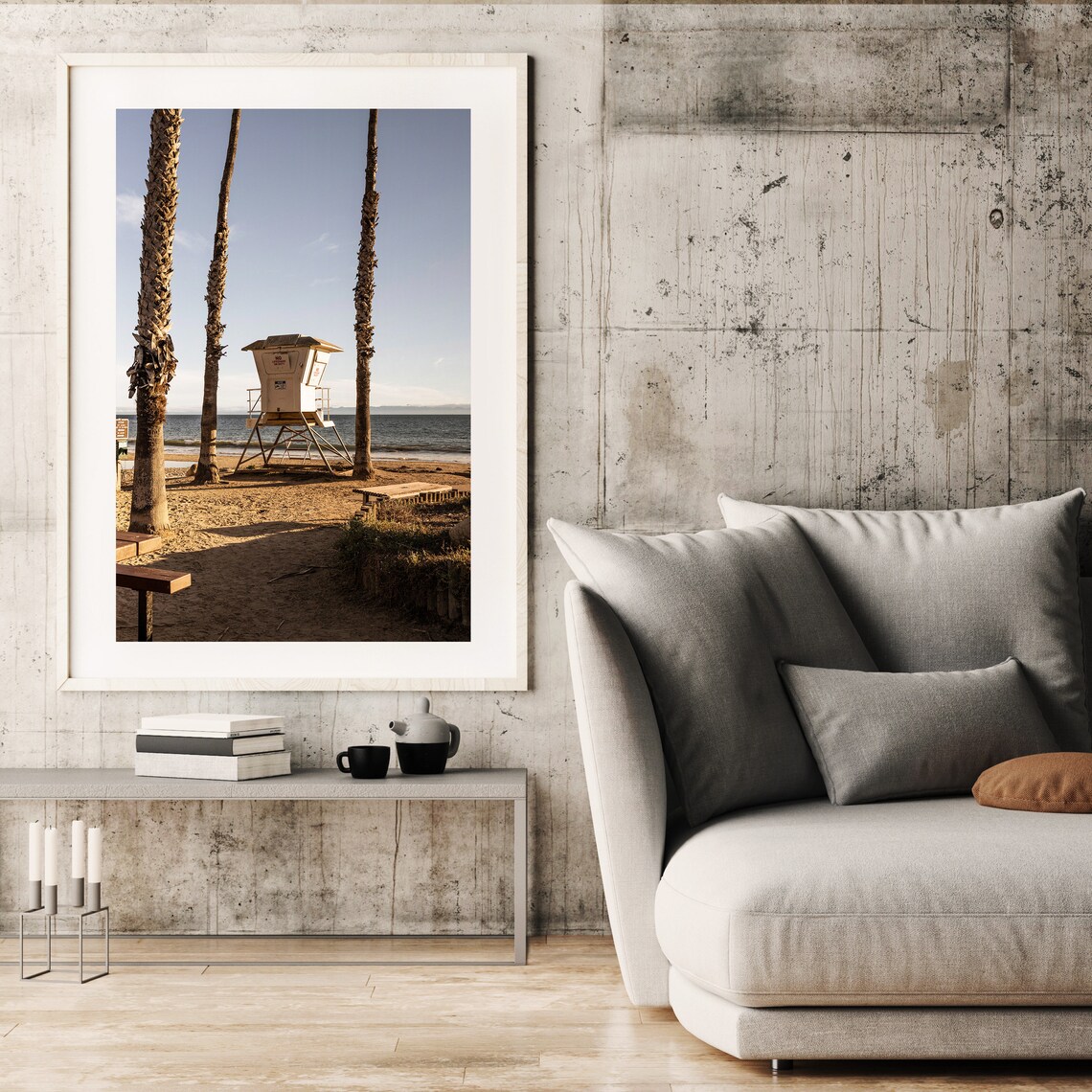 Santa Barbara Lifeguard Station Art Print Lifeguard Stand Poster Santa ...