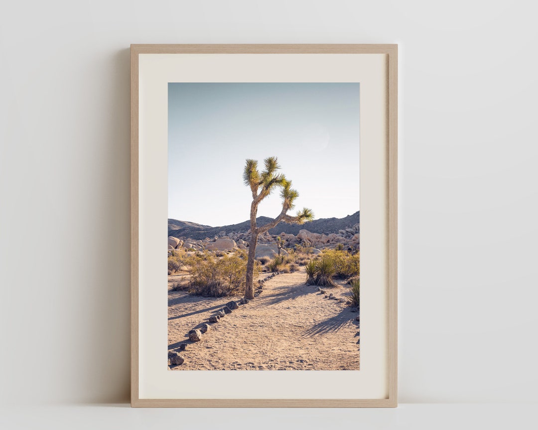 Joshua Tree Desert Art Print | Desert Tree Artwork | California Desert ...