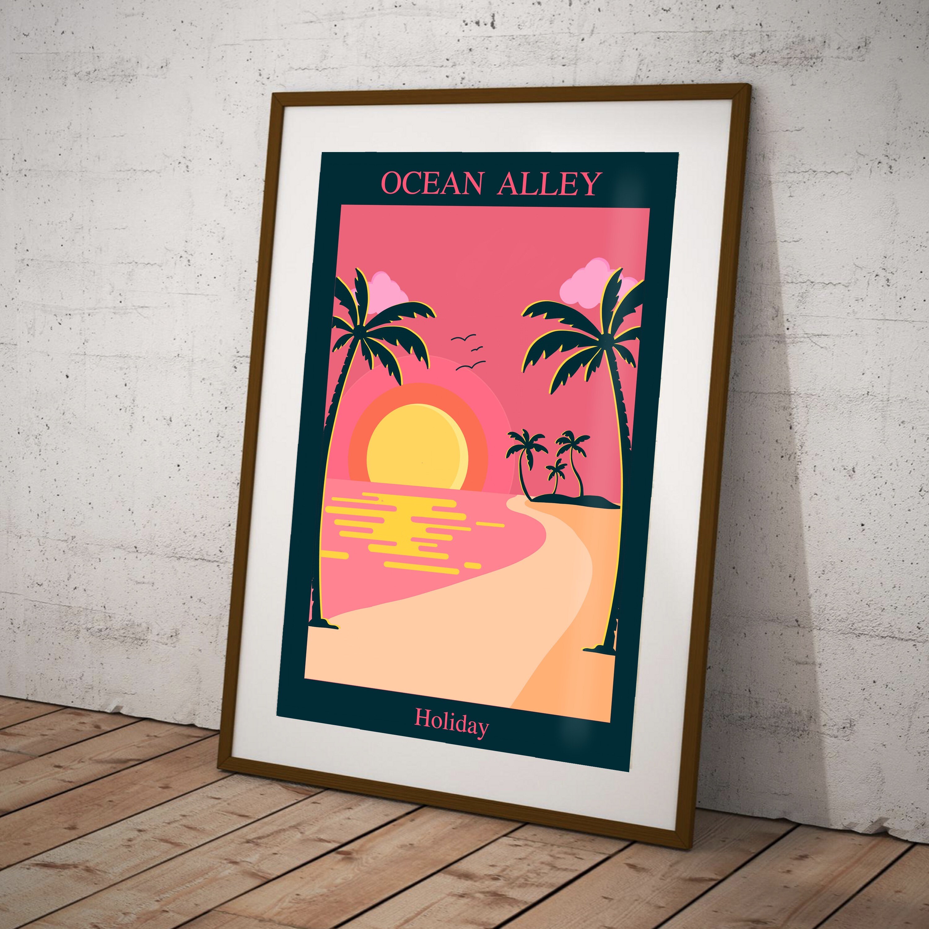 Ocean Alley Holiday Digital Poster, Digital Art - Etsy España