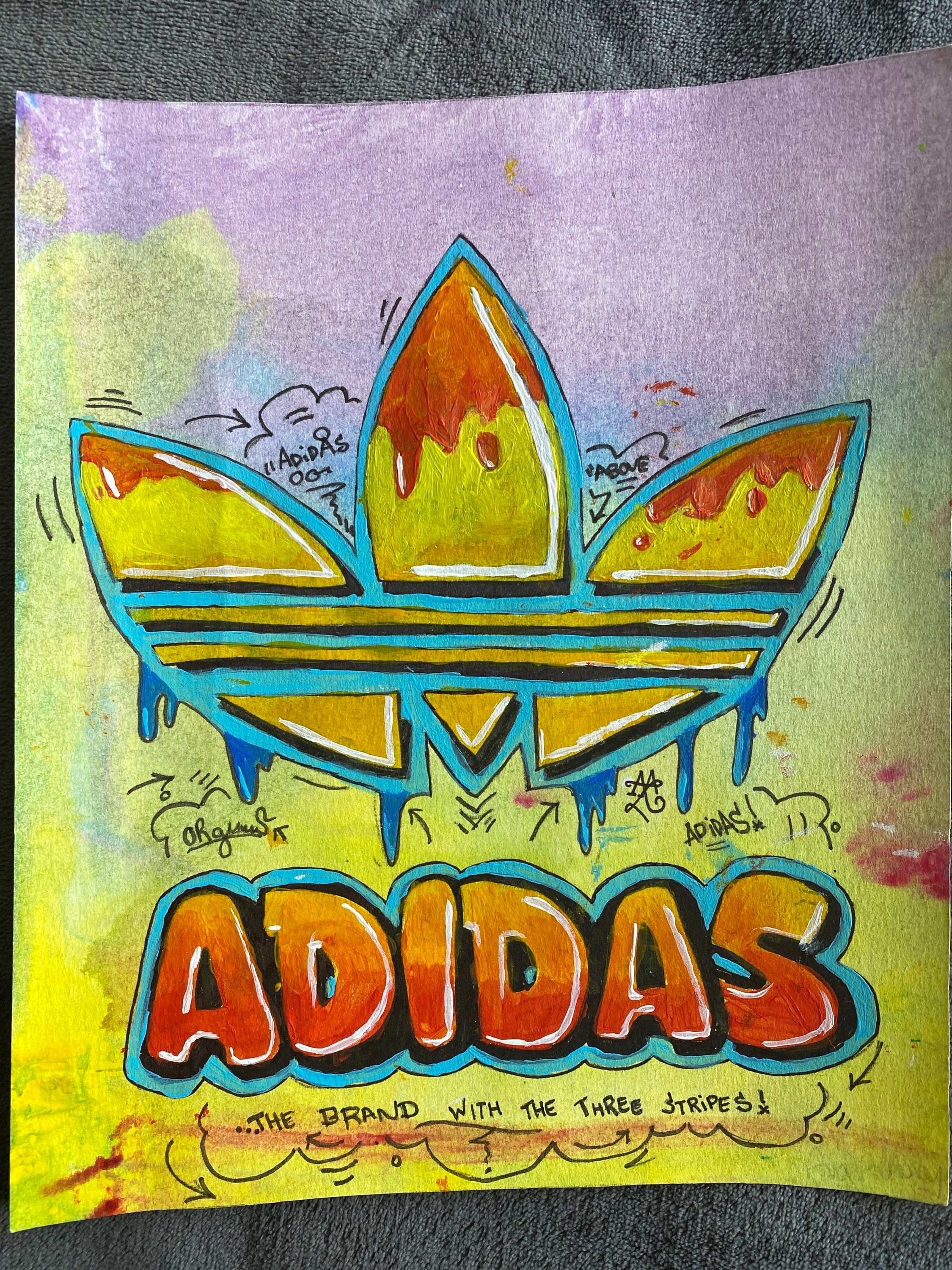 Graffiti ADIDAS logo | Etsy
