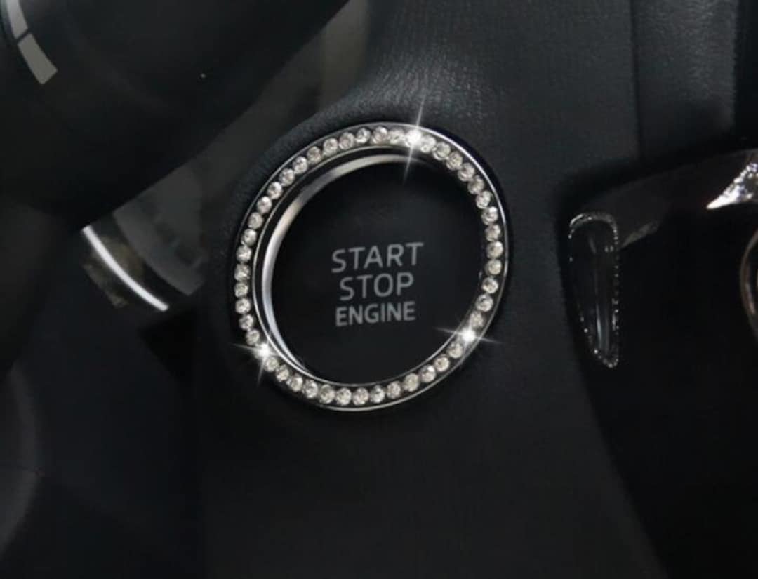 Universal Car Key Ring Key Push Button Ignition Decoration Ring Cover ...