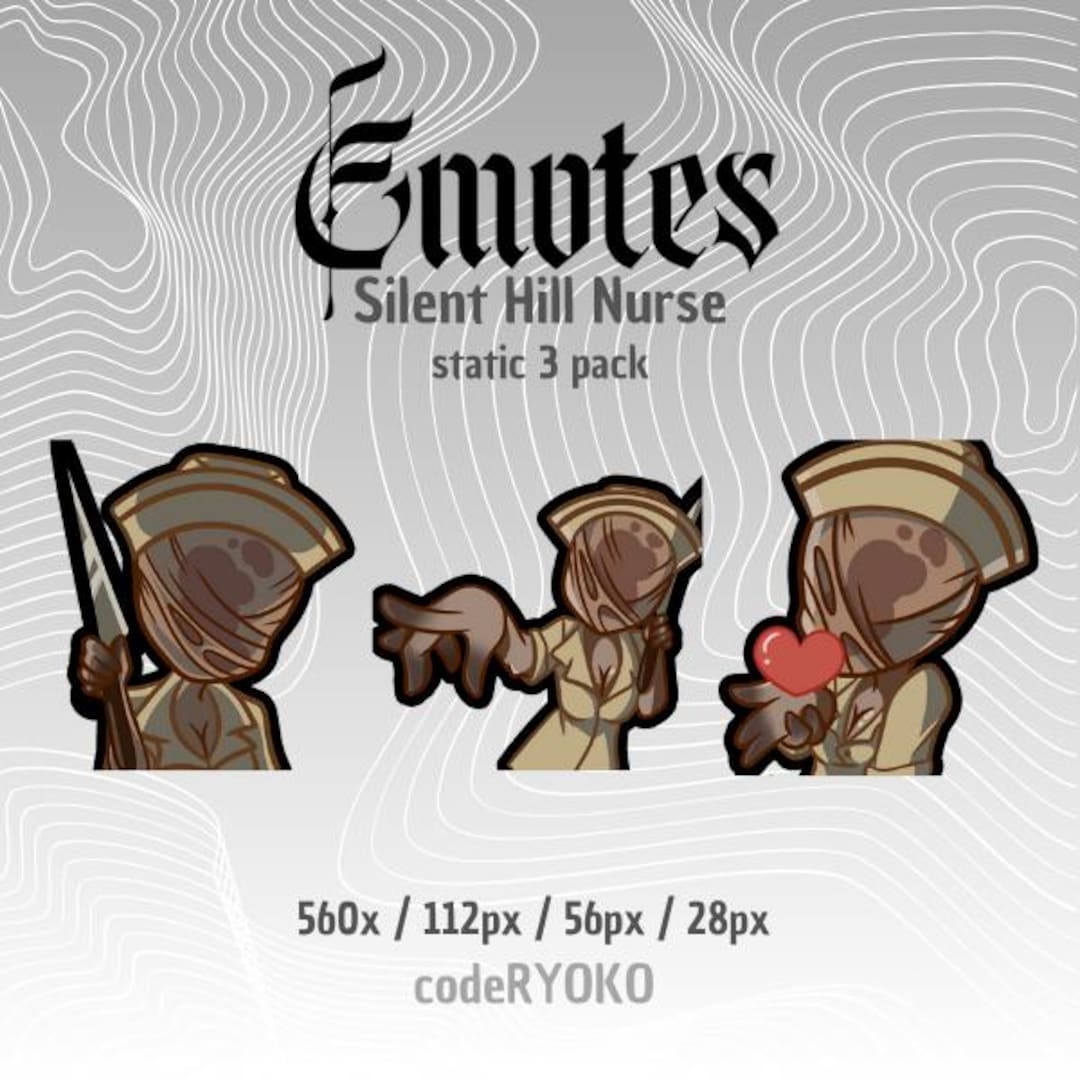 Sillent Hill Nurse Emote Pack Stickers for Twitch / Kick / Discord - Etsy