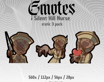 Pyramid Head Emote Pack Stickers for Twitch / Discord / Silent Hill ...